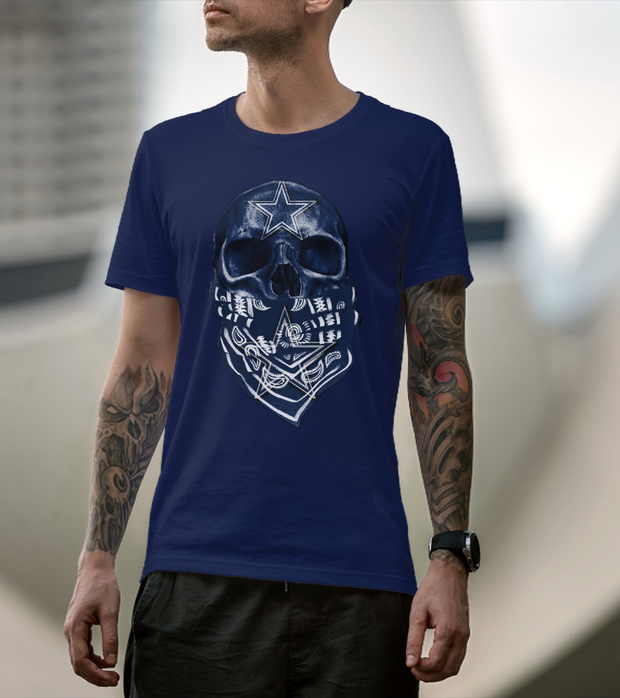 Dallas Cowboys Skull Bandana T-Shirt