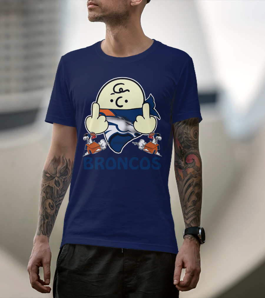 Denver Broncos 28 Iconic Cartoon Characters And Football Team T-Shirt