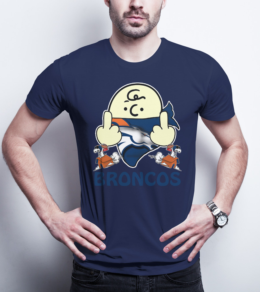 Denver Broncos 28 Iconic Cartoon Characters And Football Team T-Shirt