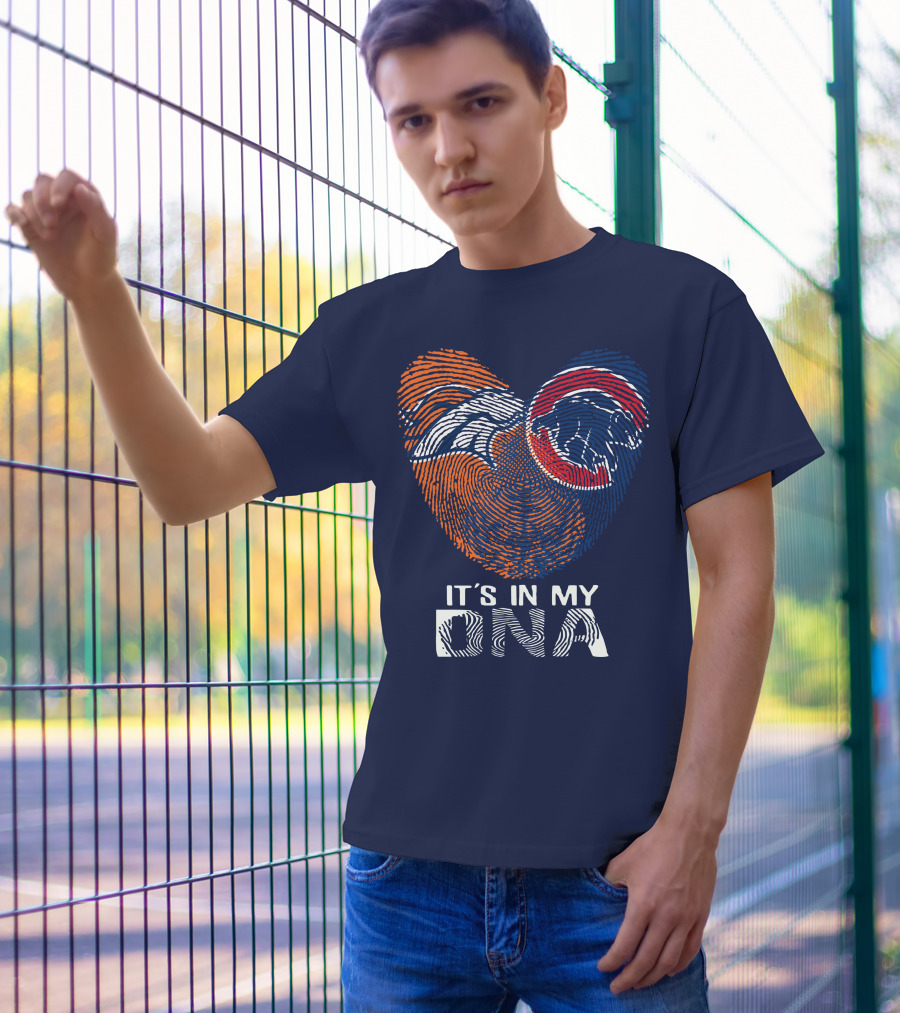 Denver Broncos It's In My Dna Fingerprint T-Shirt