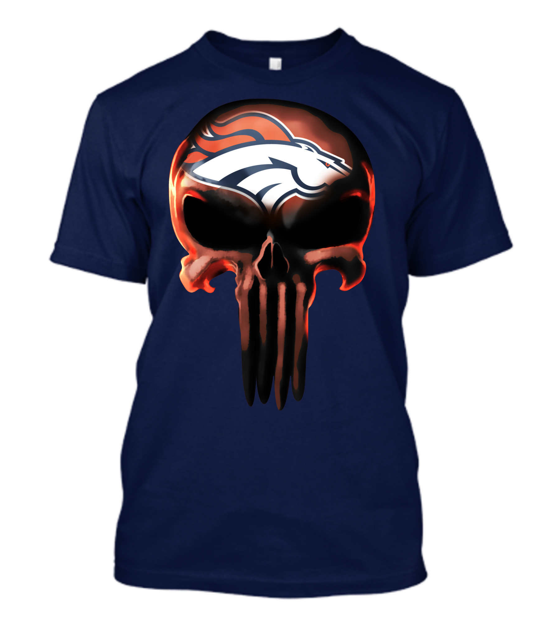Denver Broncos Skull T-Shirt