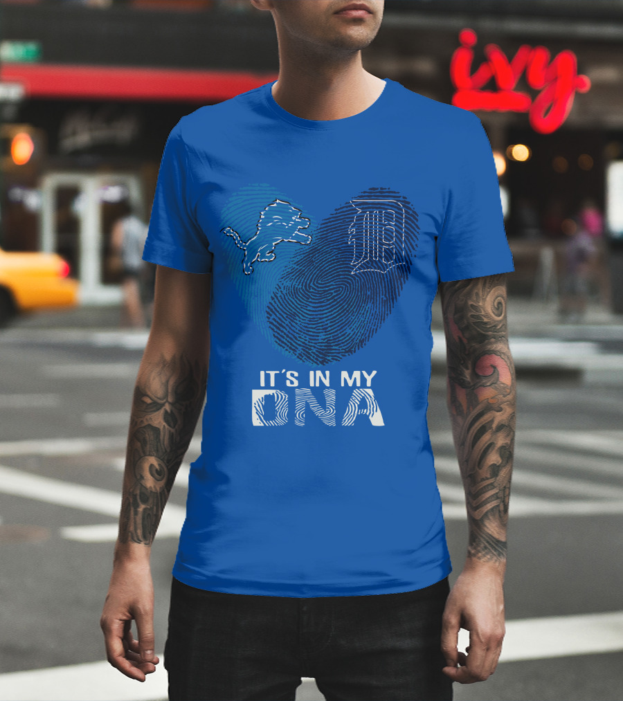 Detroit Lions Heart It's In My Dna T-Shirt