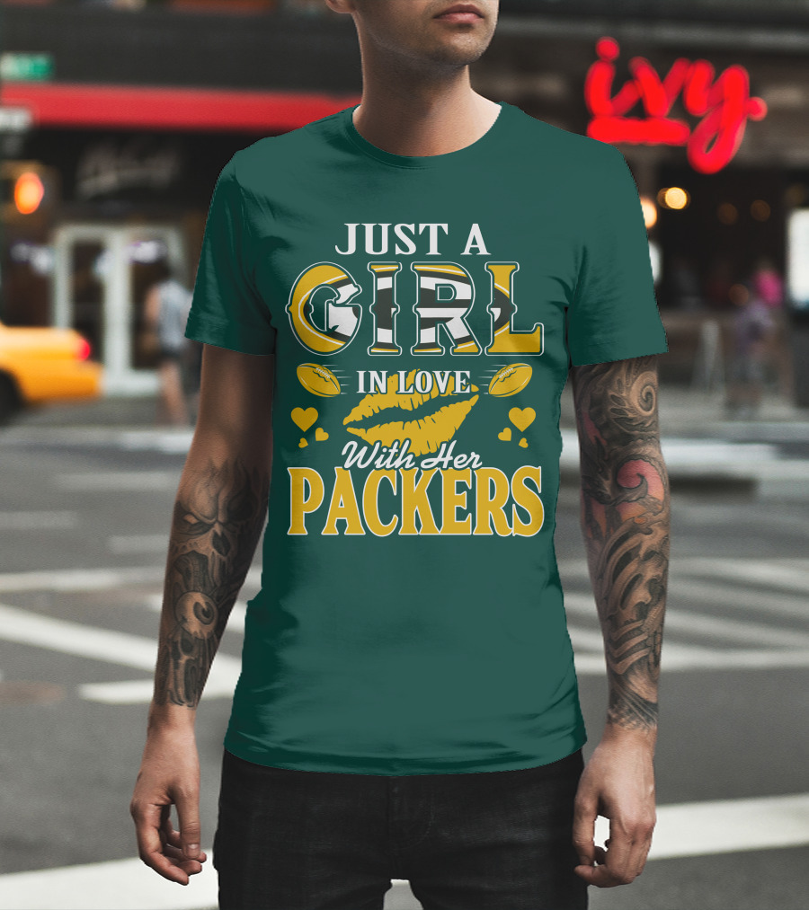 Just A Girl In Love With Her Packers T-Shirt