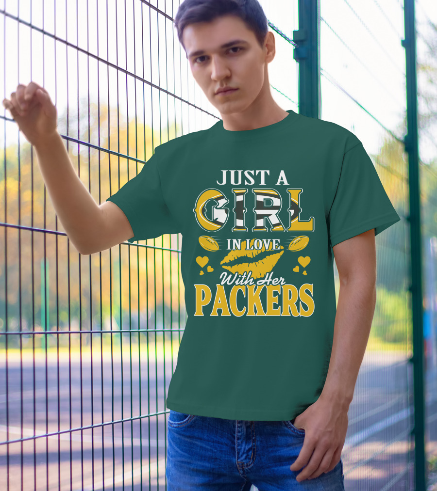 Just A Girl In Love With Her Packers T-Shirt