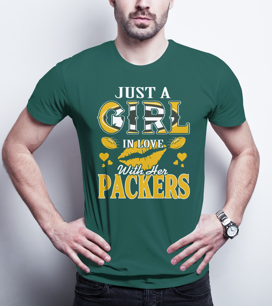 Just A Girl In Love With Her Packers T-Shirt