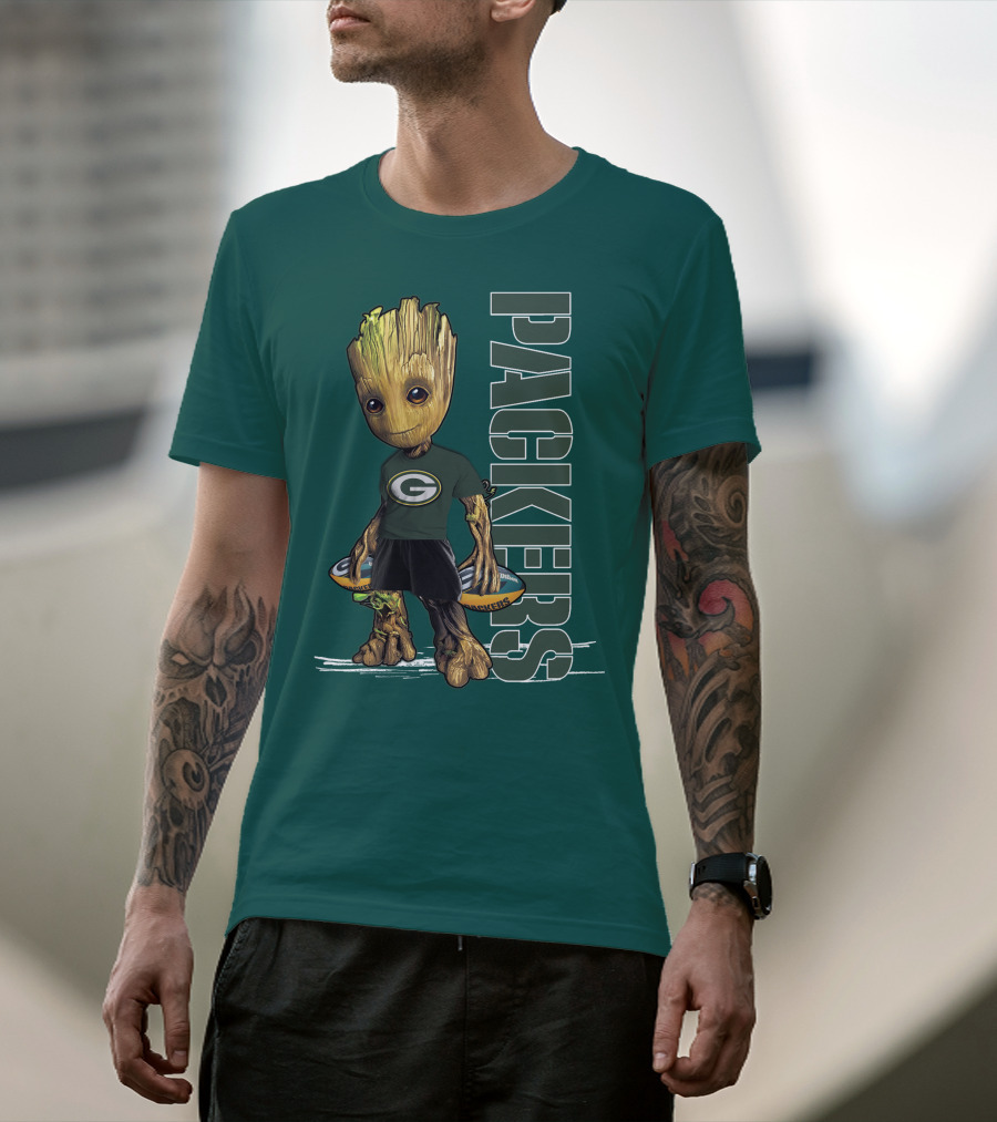 Groot Green Bay Packers Football Fan T-Shirt
