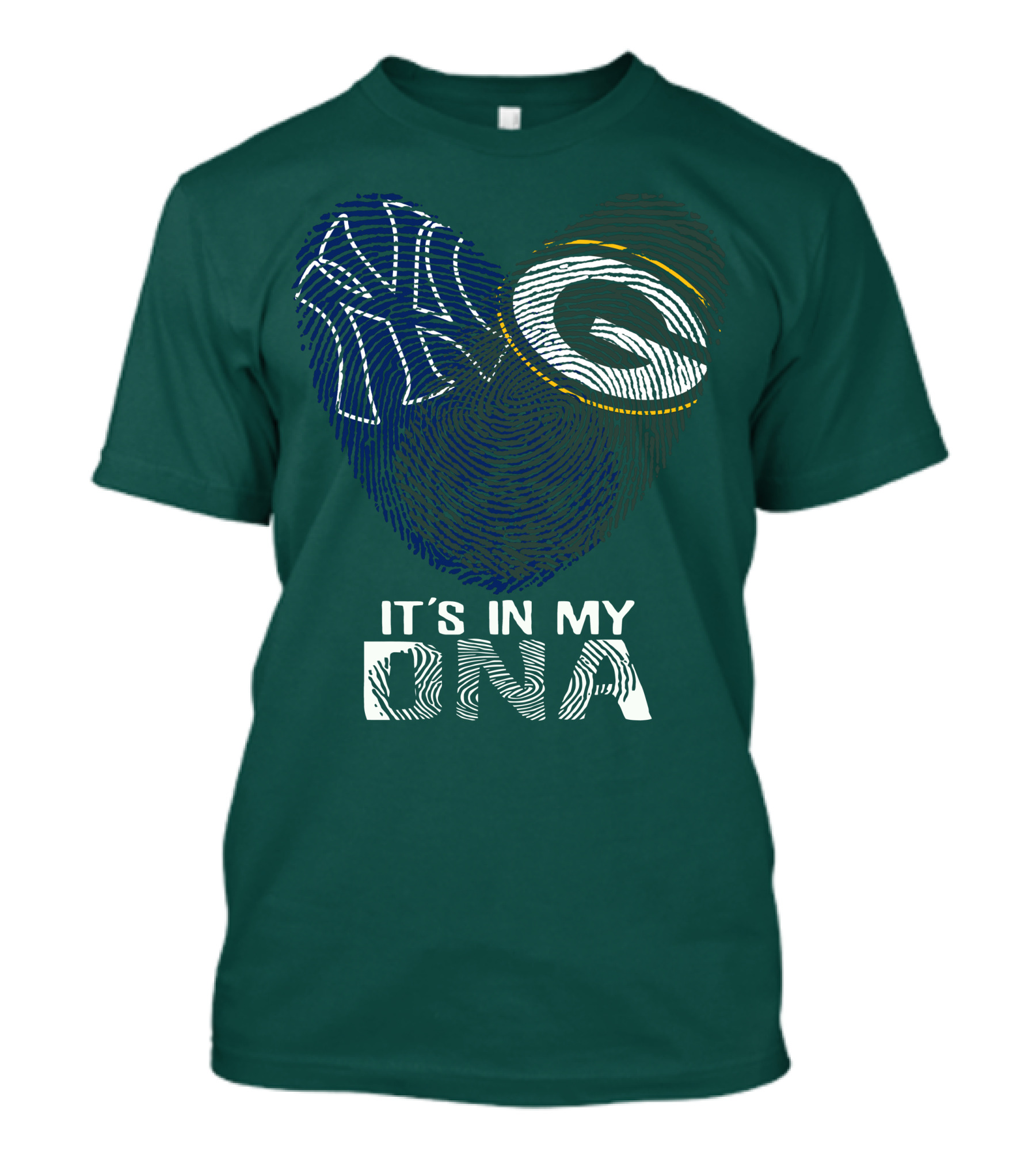 New York Yankees Green Bay Packers It's In My Dna T-Shirt