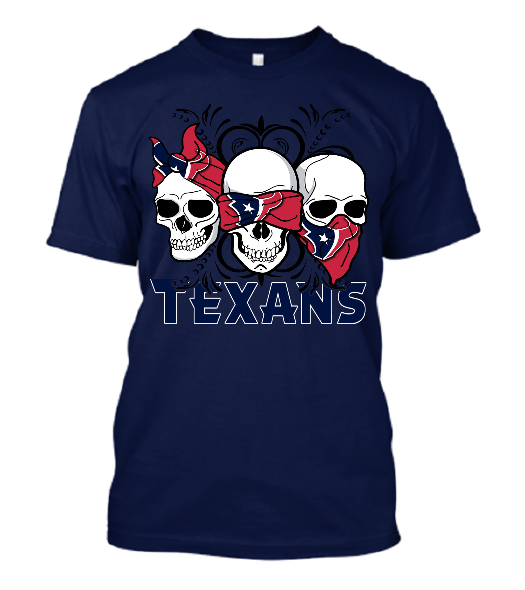 Texans Skull Trio Bandana T-Shirt