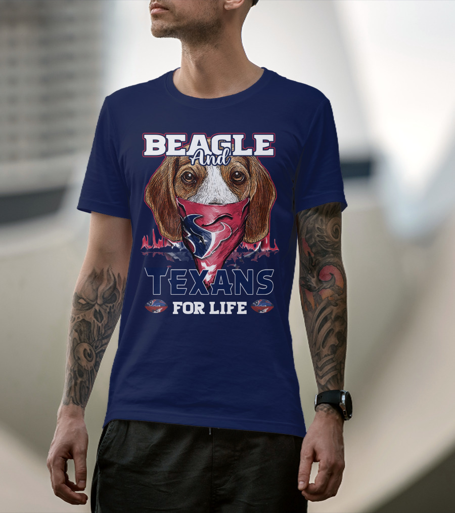 Beagle And Texans For Life T-Shirt