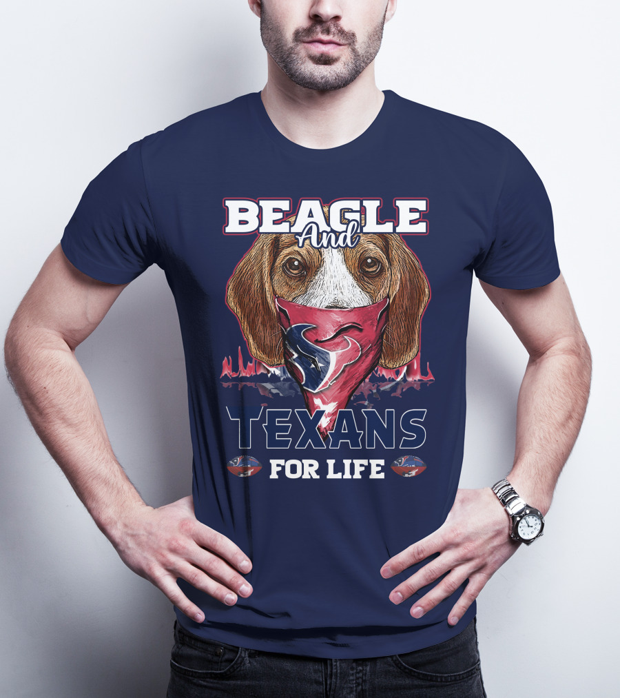 Beagle And Texans For Life T-Shirt