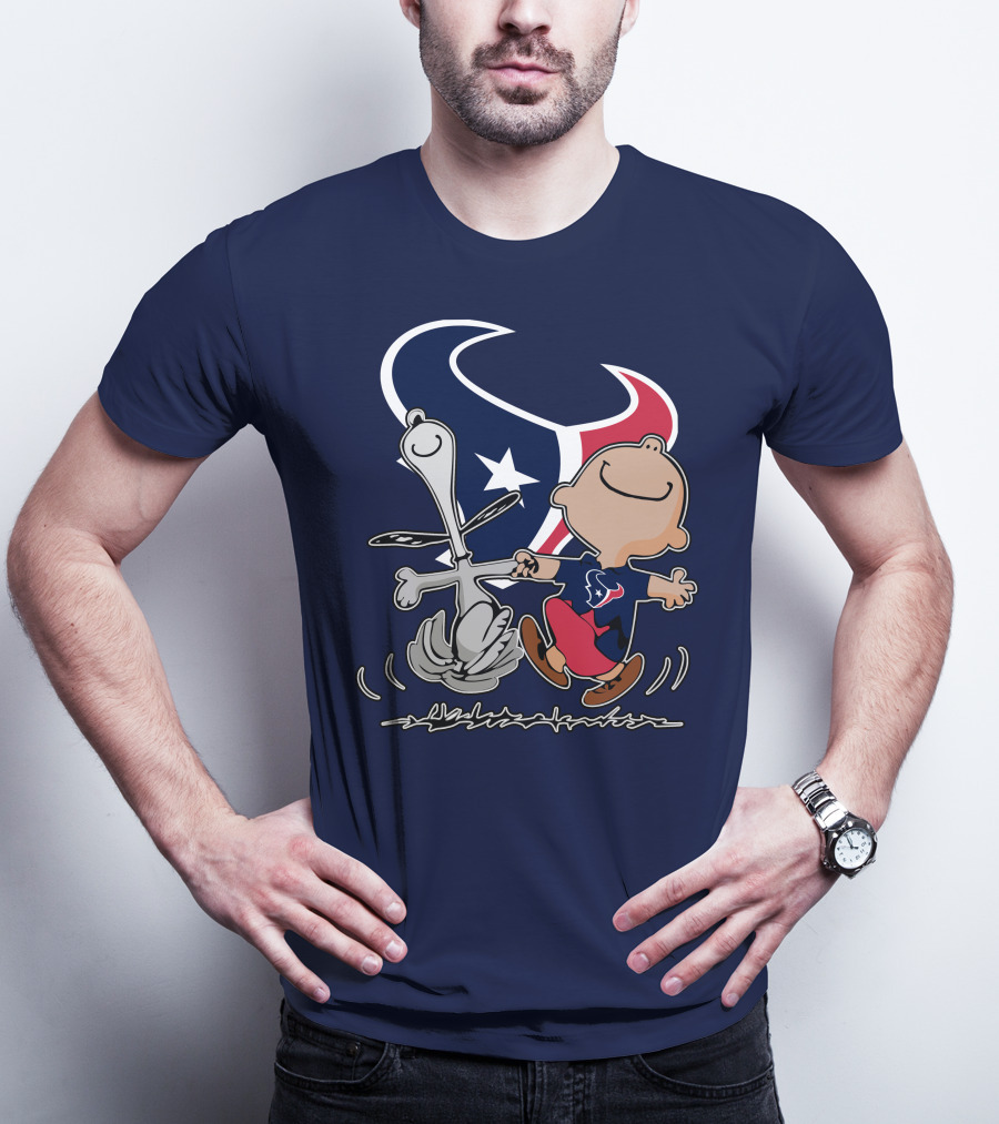 Houston Texans Snoopy And Friends Dance Vui Lòng Không Dùng Peanυts Này T-Shirt