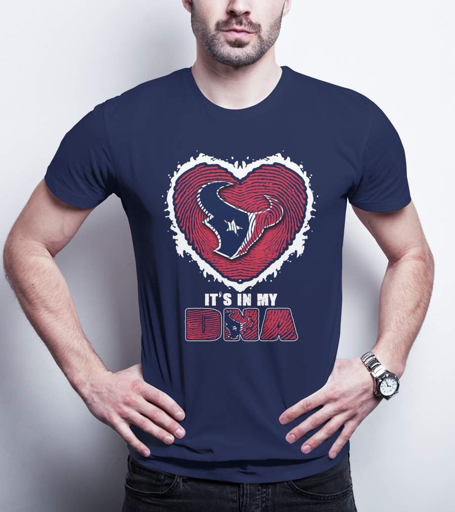 It's In My DNA Houston Texans Heart T-Shirt