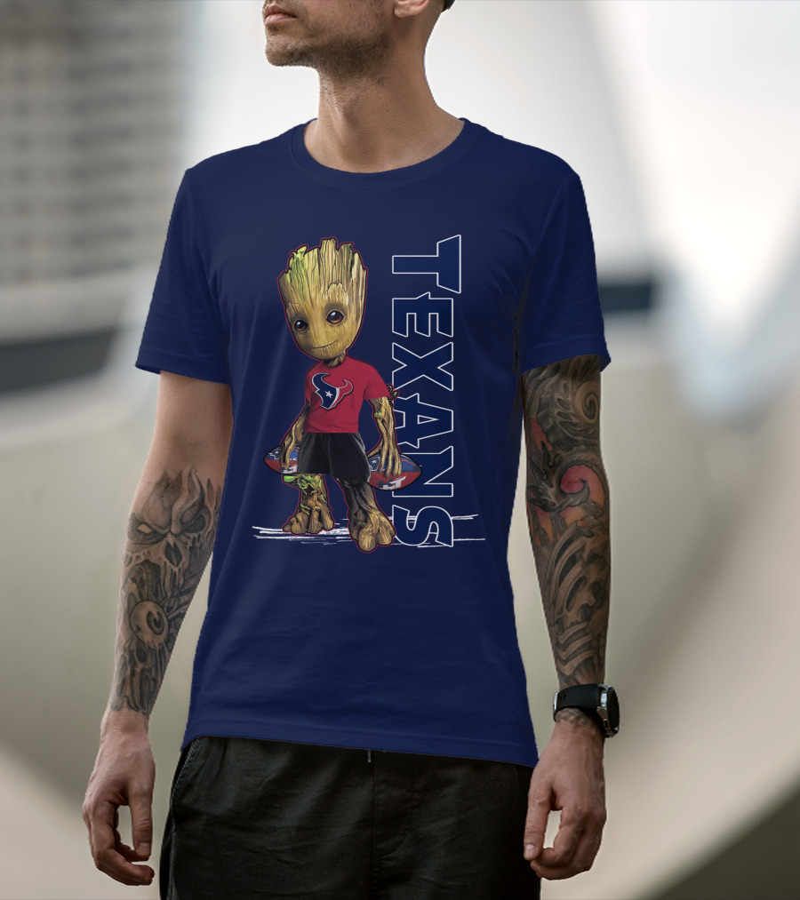 Groot Houston Texans NFL Team Fan Mascot T-Shirt