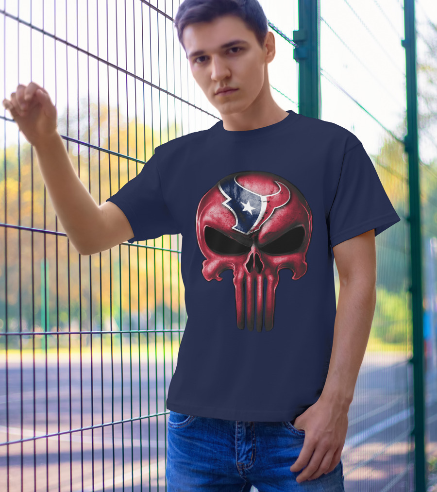 Punisher Skull Houston Texans T-Shirt