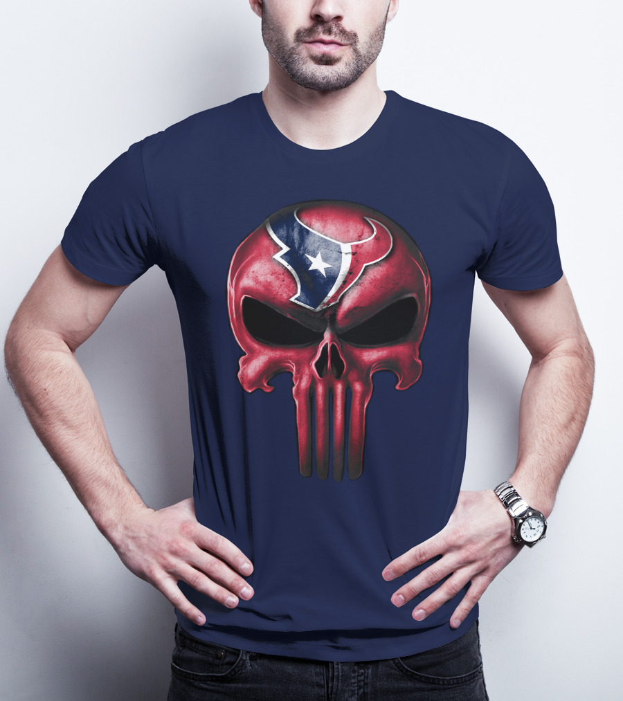 Punisher Skull Houston Texans T-Shirt