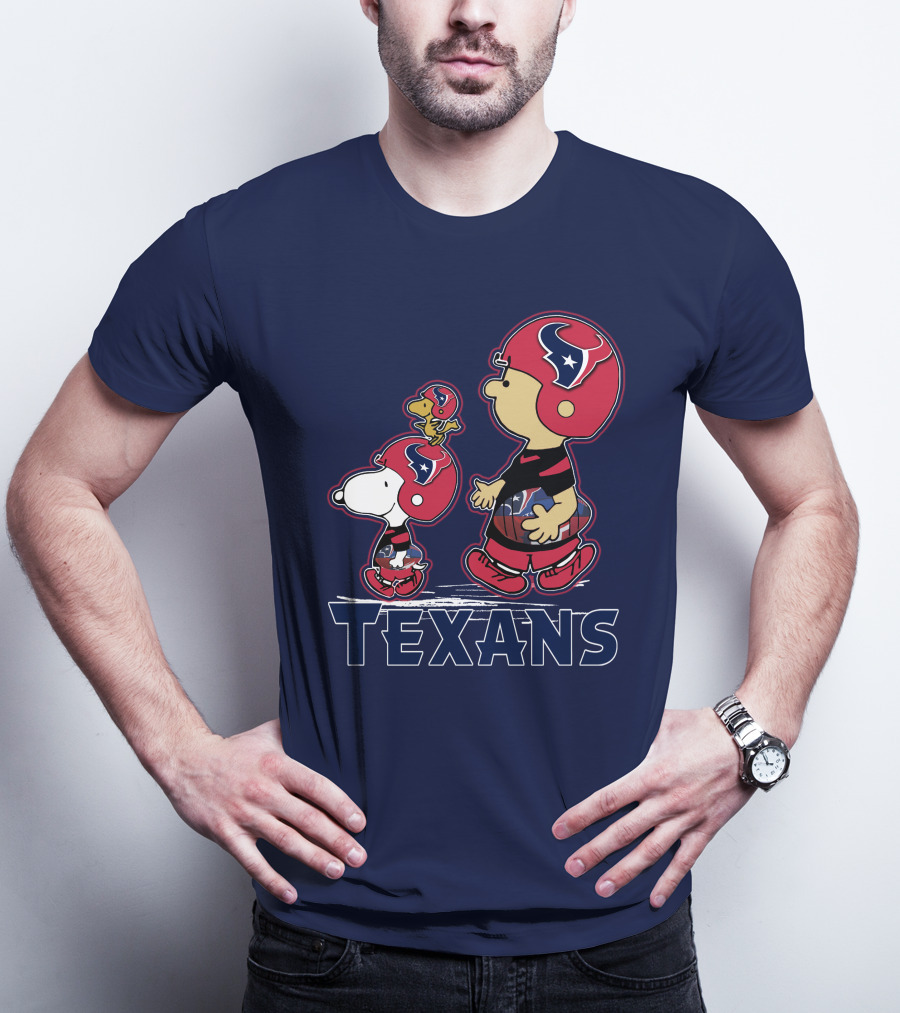 Houston Texans Snpfootball Cartoon Characters T-Shirt
