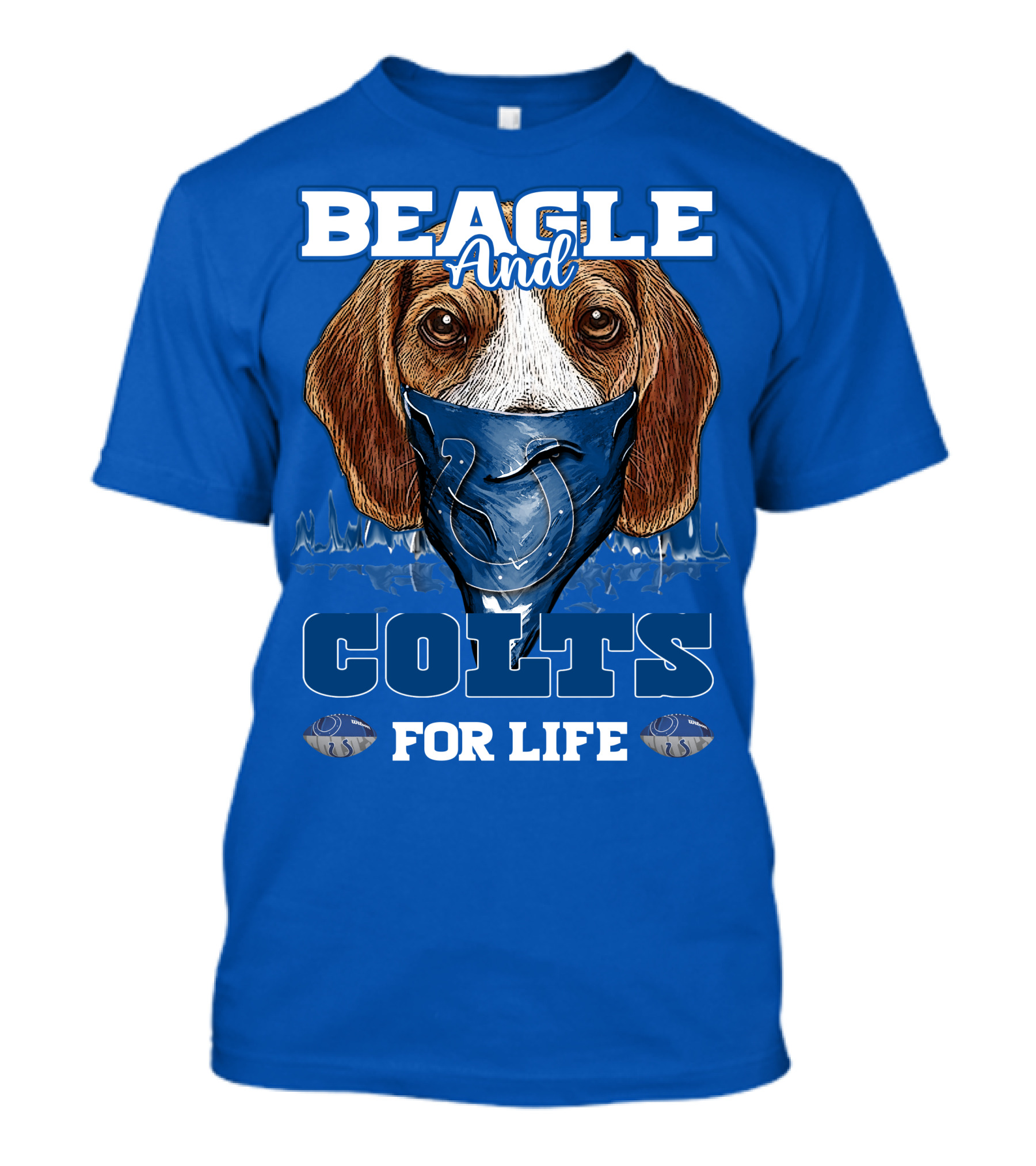 Beagle And Colts For Life Indianapolis Colts T-Shirt
