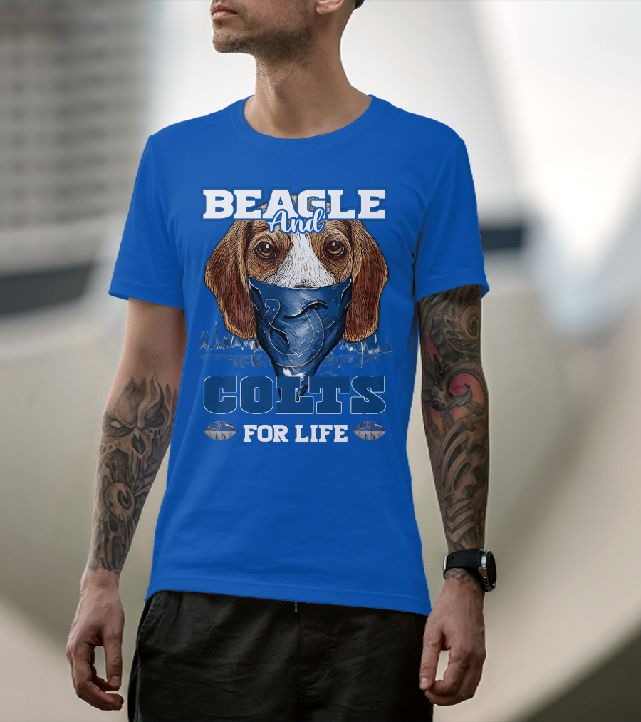 Beagle And Colts For Life Indianapolis Colts T-Shirt