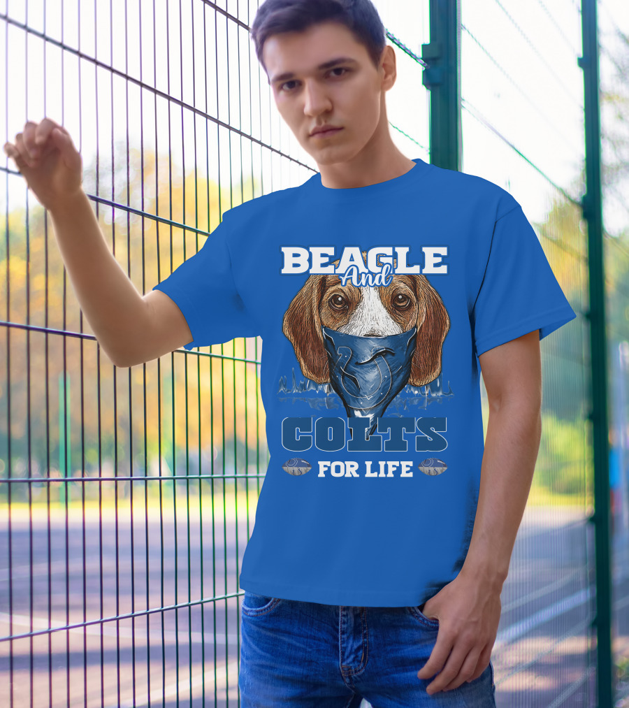 Beagle And Colts For Life Indianapolis Colts T-Shirt