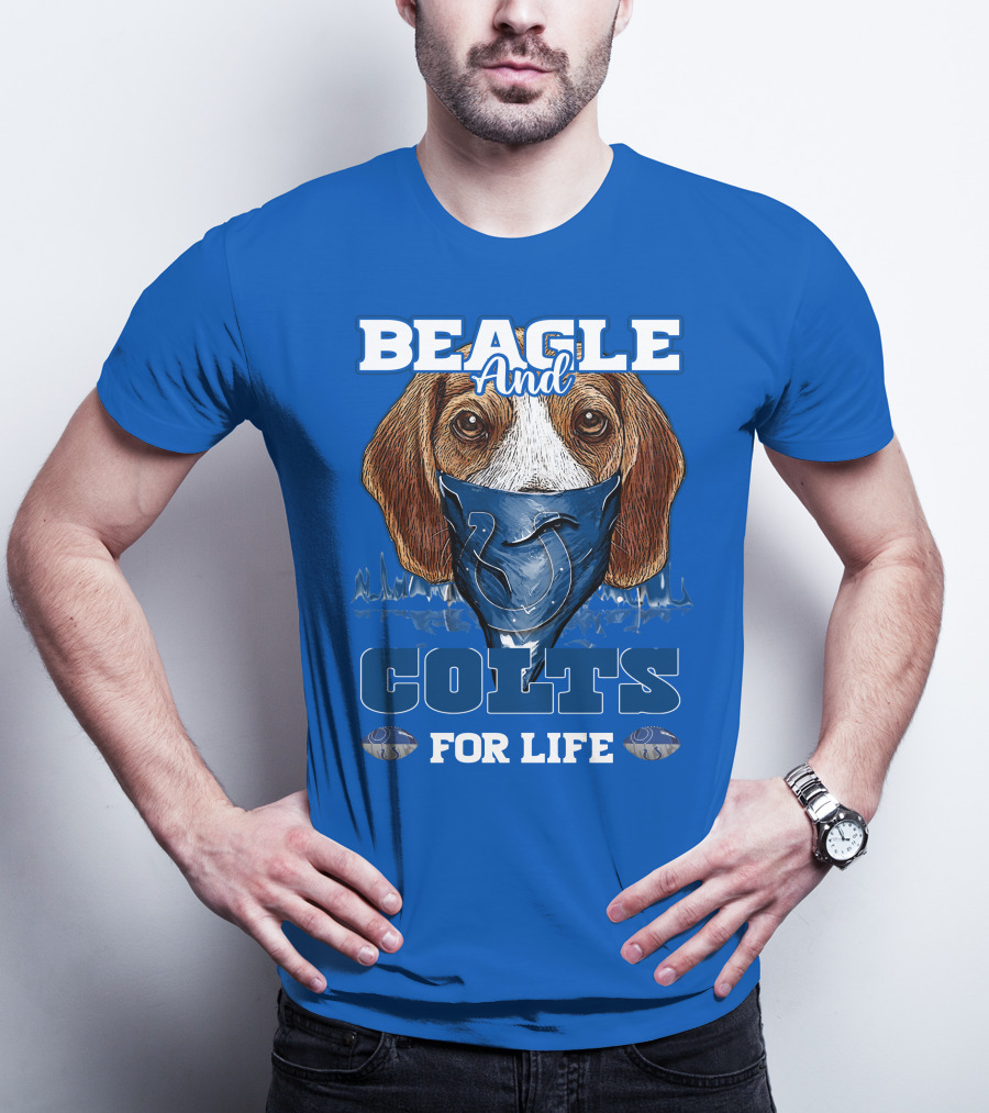 Beagle And Colts For Life Indianapolis Colts T-Shirt