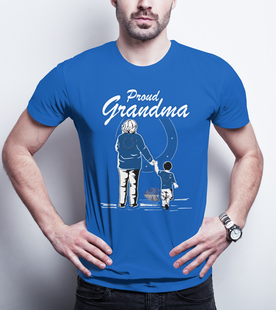 Proud Grandma Indianapolis Colts Fan Connection Commitment T-Shirt