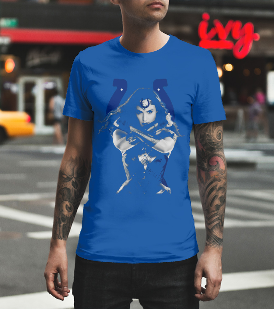 Indianapolis Colts 63 Wonder Woman Logo T-Shirt