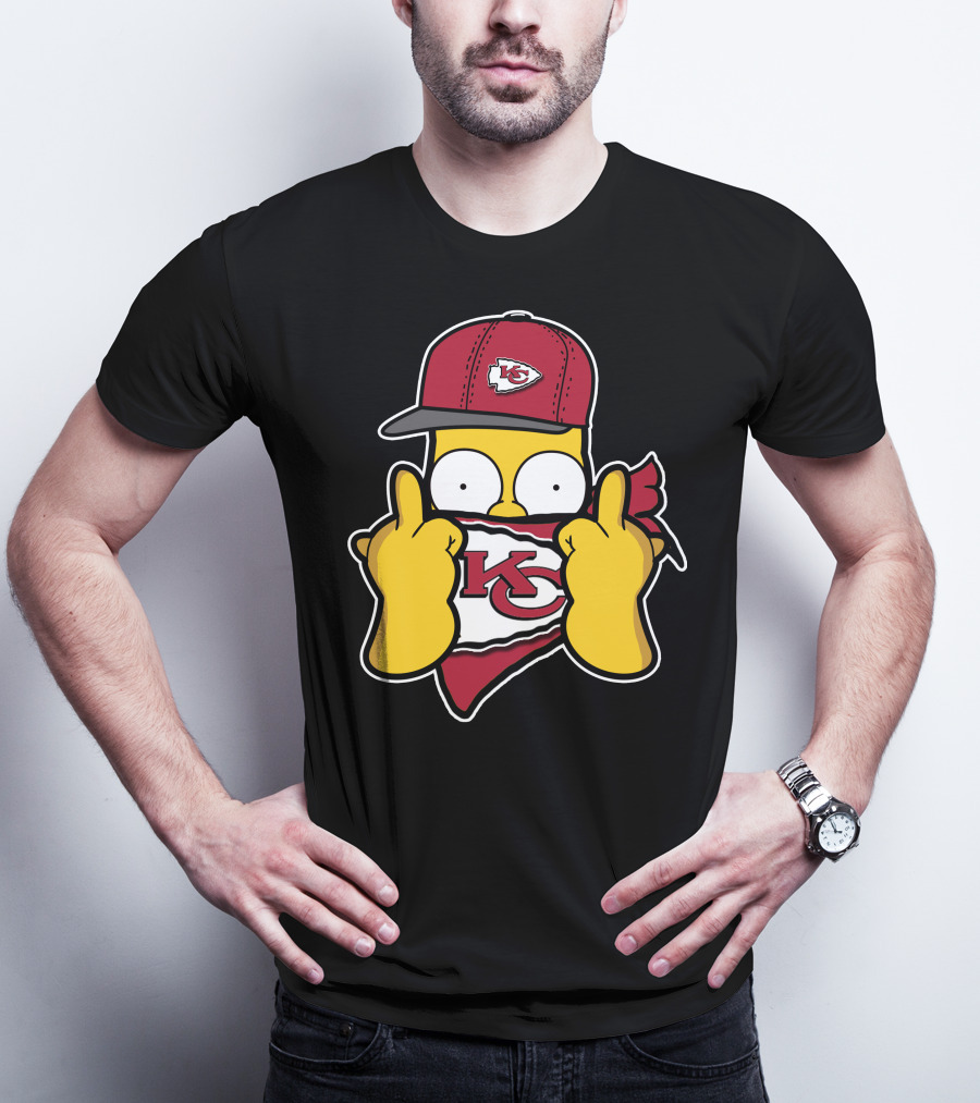 Kansas City Chiefs Homer Simpson T-Shirt
