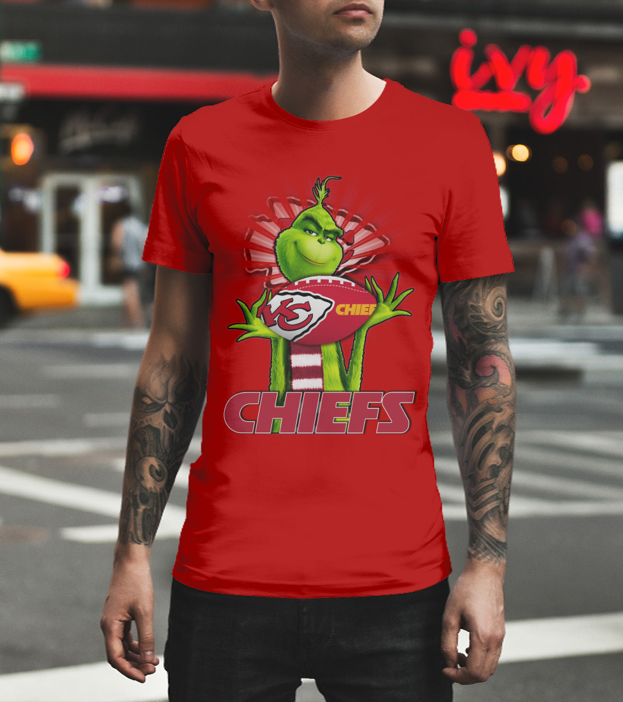 Grinch Chiefs Football KC T-Shirt