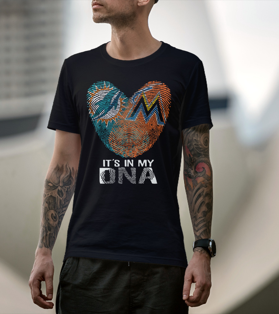 Miami Dolphins Marlins It's In My Dna T-Shirt