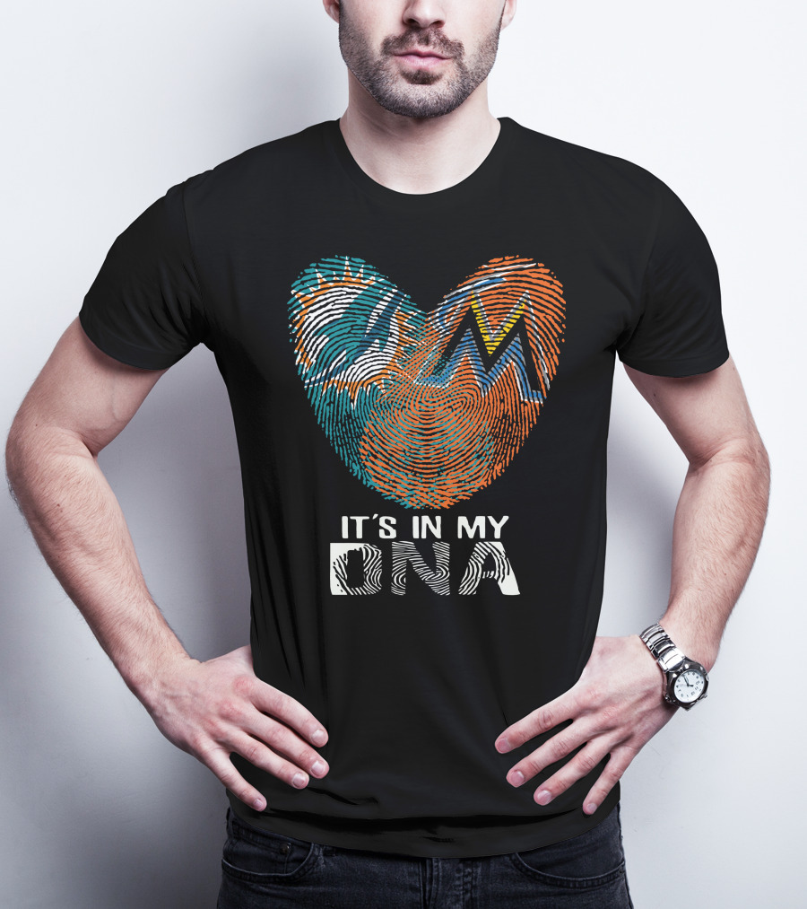 Miami Dolphins Marlins It's In My Dna T-Shirt