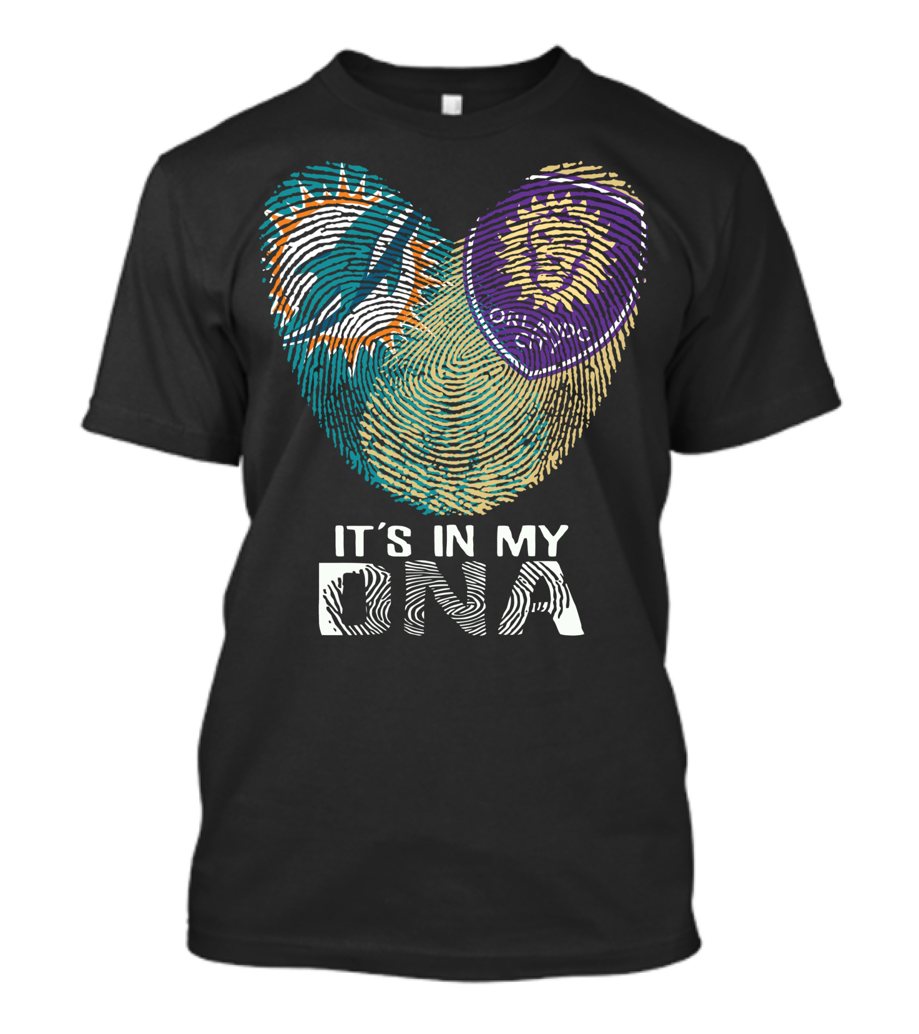 It's In My Dna Miami Dolphins Orlando City Sc T-Shirt