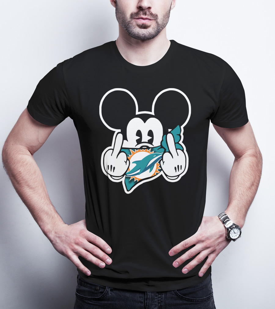 Miami Dolphins 63 Mickey Mouse T-Shirt