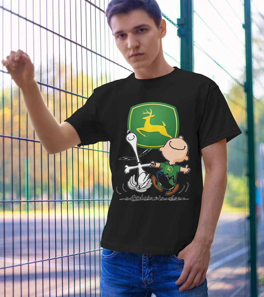 Snoopy Dance JD John Deere Peanuts T-Shirt