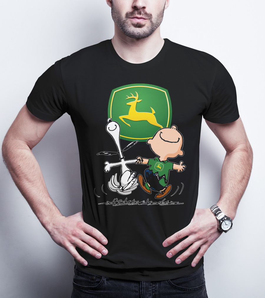 Snoopy Dance JD John Deere Peanuts T-Shirt