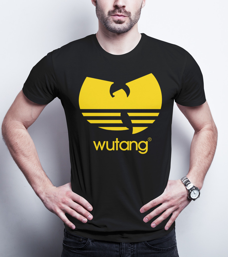Wutang Yellow Iconic Symbol And Text T-Shirt