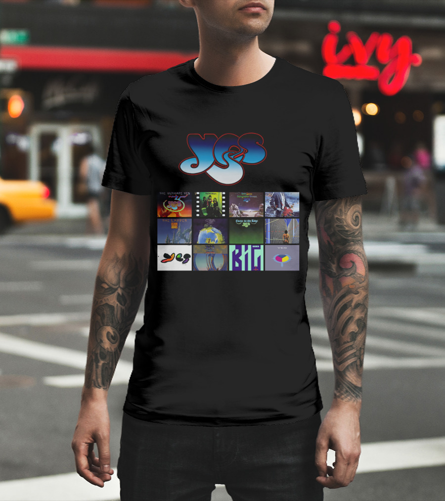 Yes Band Album Collection Highlights Classic Covers And Iconic T-Shirt