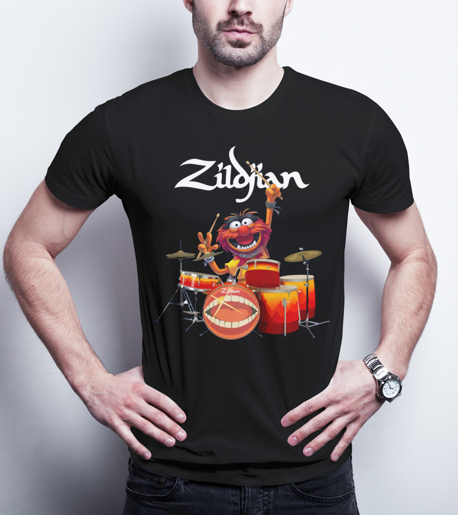 The Muppet Show Animal Zildjian Drums Enthusiast Playful T-Shirt