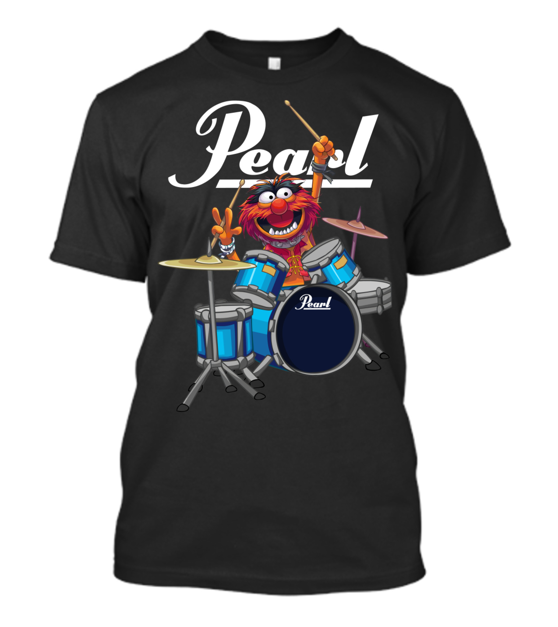 The Muppet Show Animal Drumming Pearl Drum Set T-Shirt