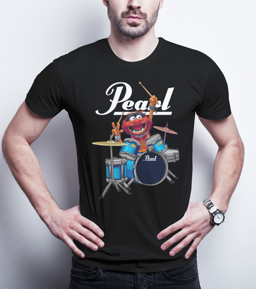 The Muppet Show Animal Drumming Pearl Drum Set T-Shirt