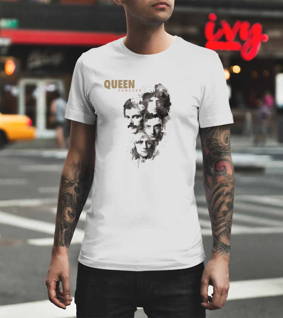 Queen Forever Band Faces Montage T-Shirt