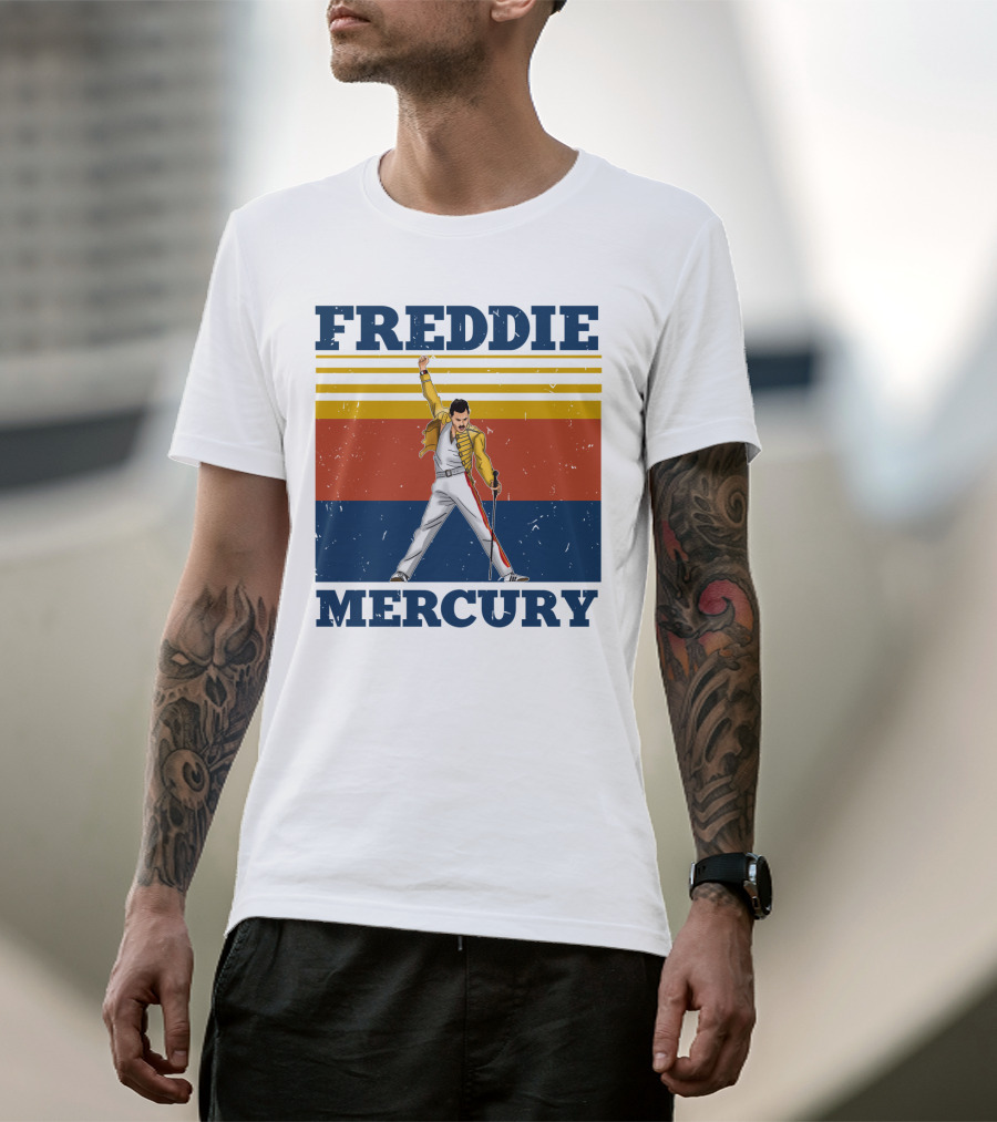 FREDDIE MERCURY Yellow Jacket T-Shirt