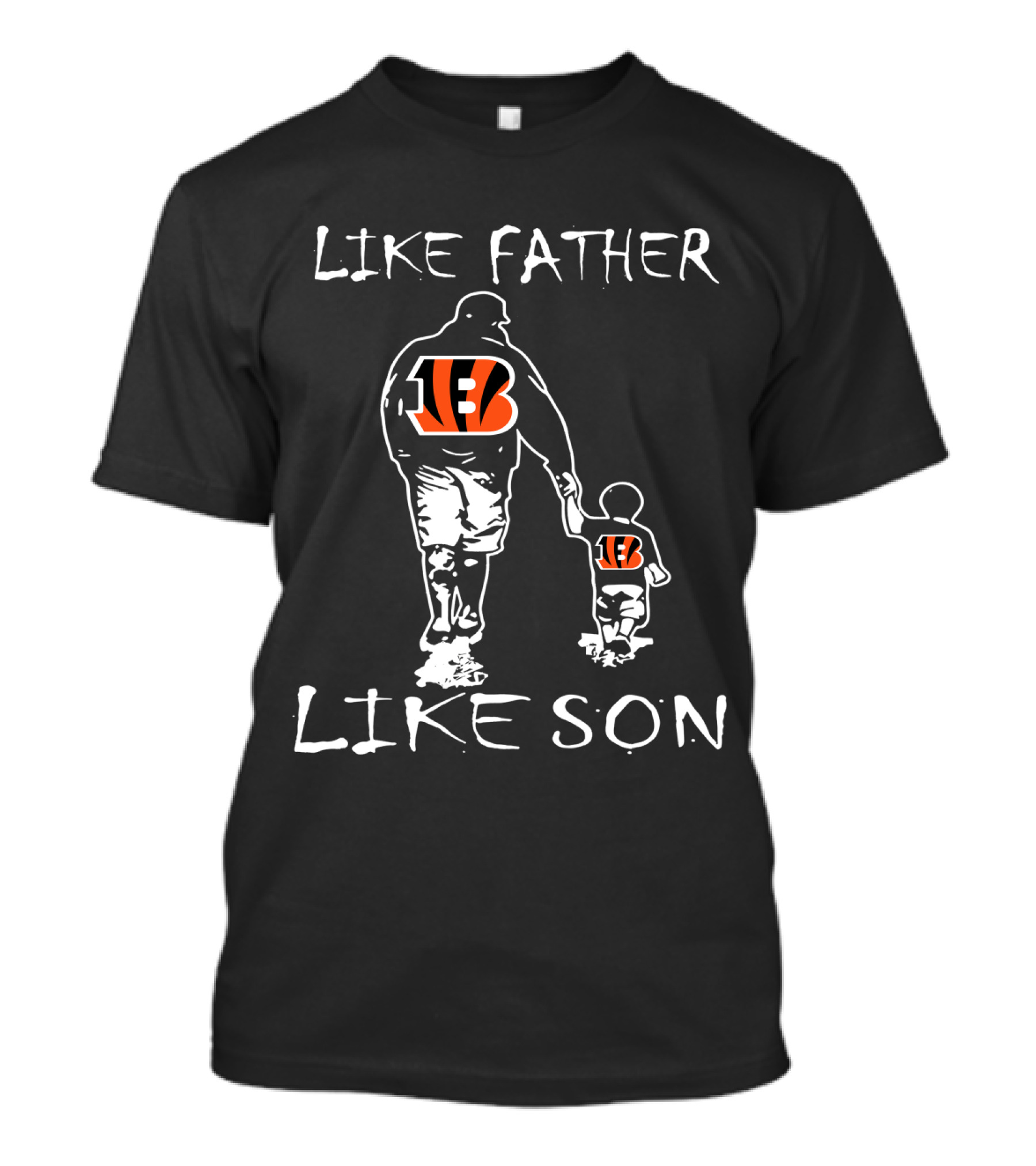 Like Father Like Son Cincinnati Bengals Football Fan Matching Outfits T-Shirt