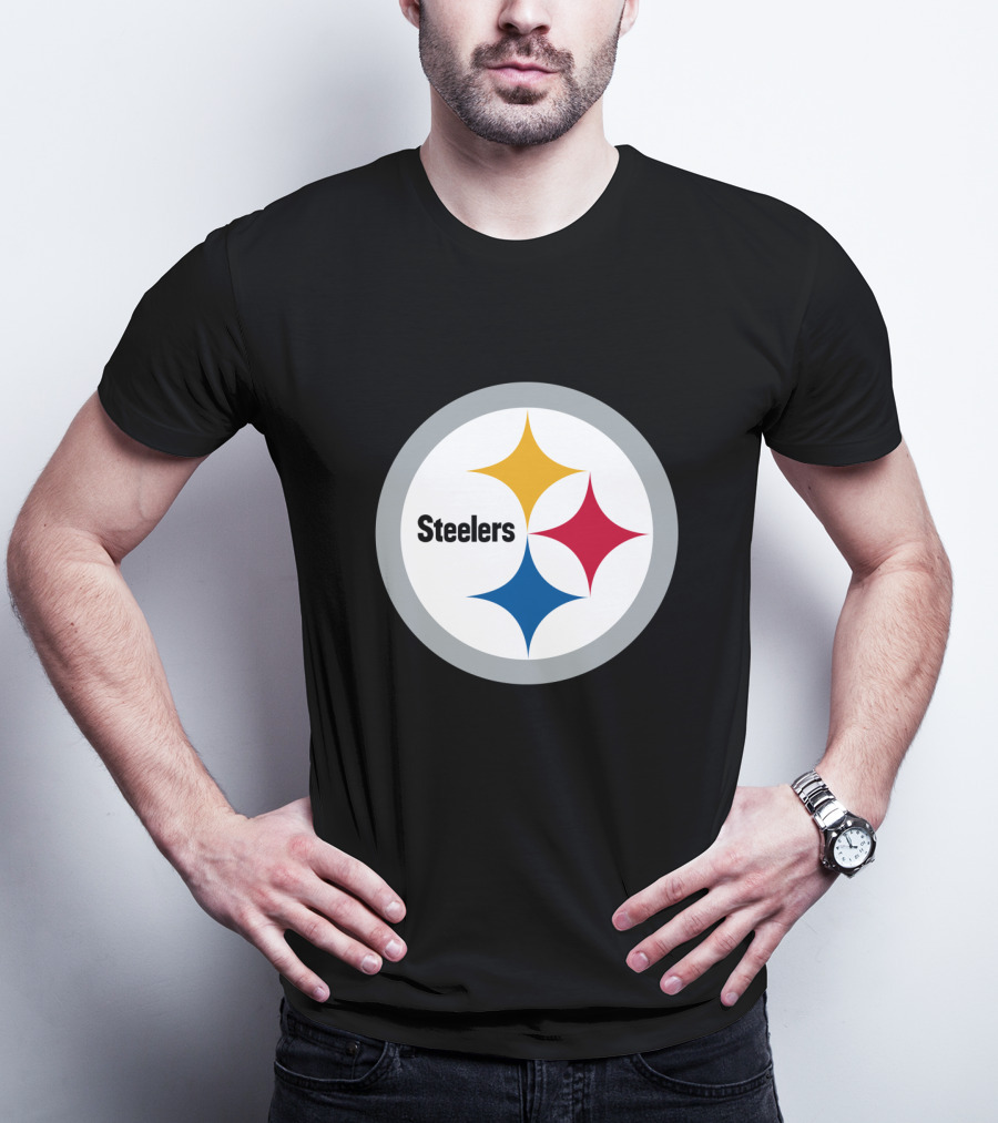 Pittsburgh Steelers Circular Emblem With Iconic Stars T-Shirt