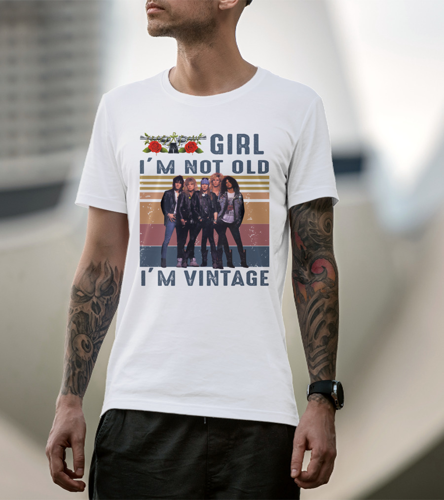Guns N' Roses Girl I'm Not Old I'm Vintage T-Shirt