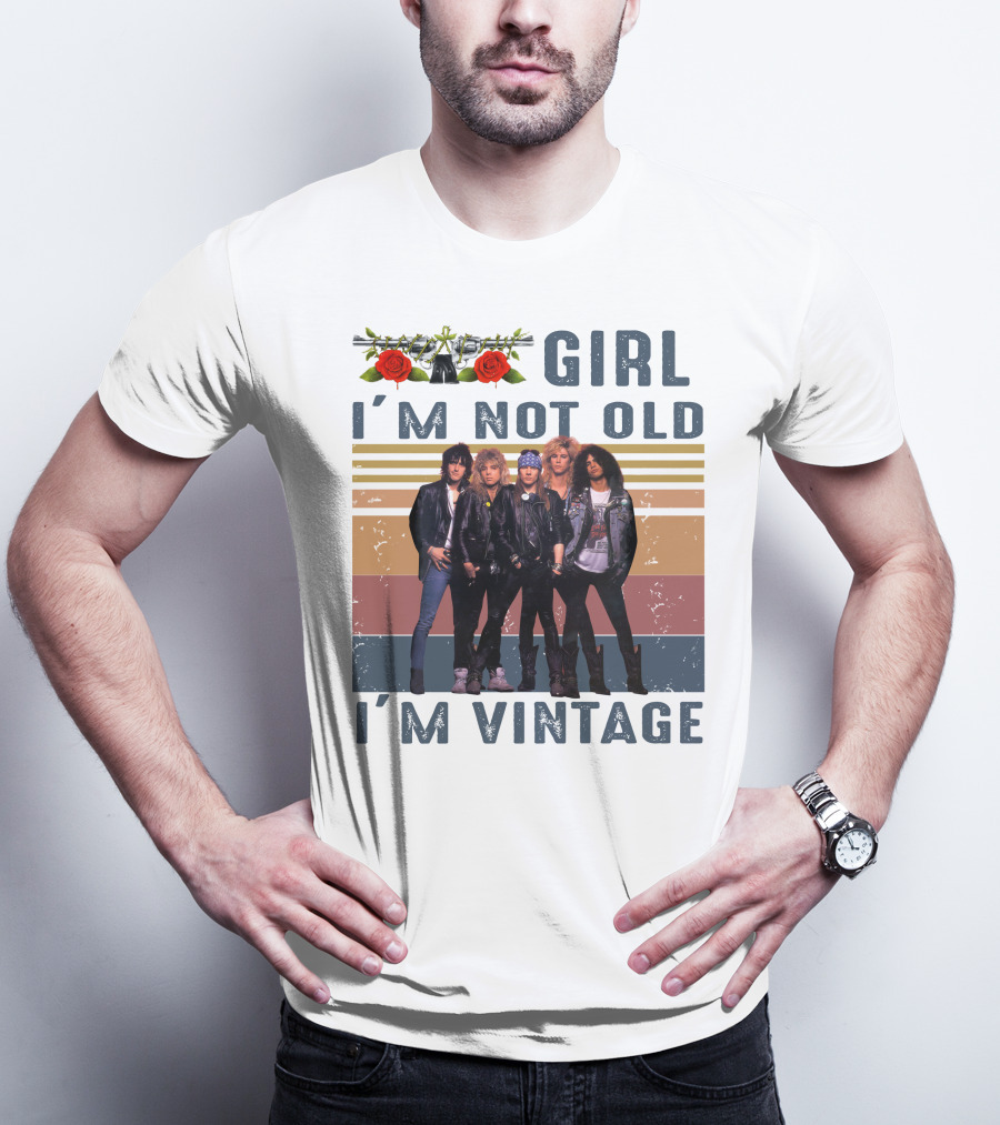 Guns N' Roses Girl I'm Not Old I'm Vintage T-Shirt