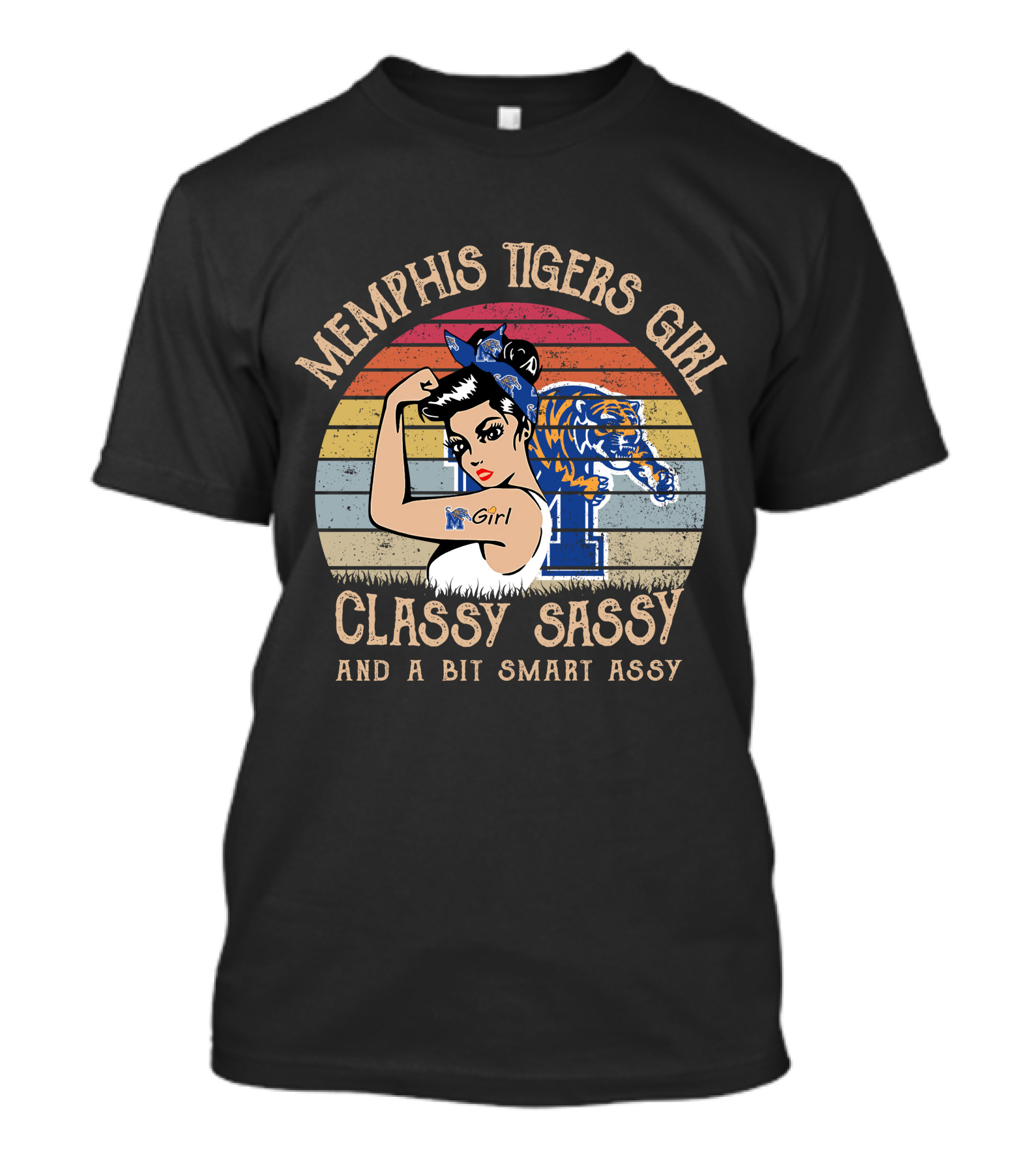 Memphis Tigers Girl Classy Sassy And A Bit Smart Assy T-Shirt