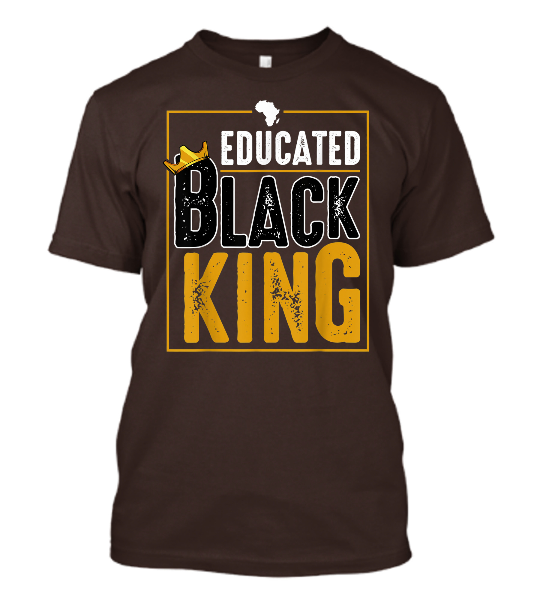 Educated Black King Africa Crown T-Shirt