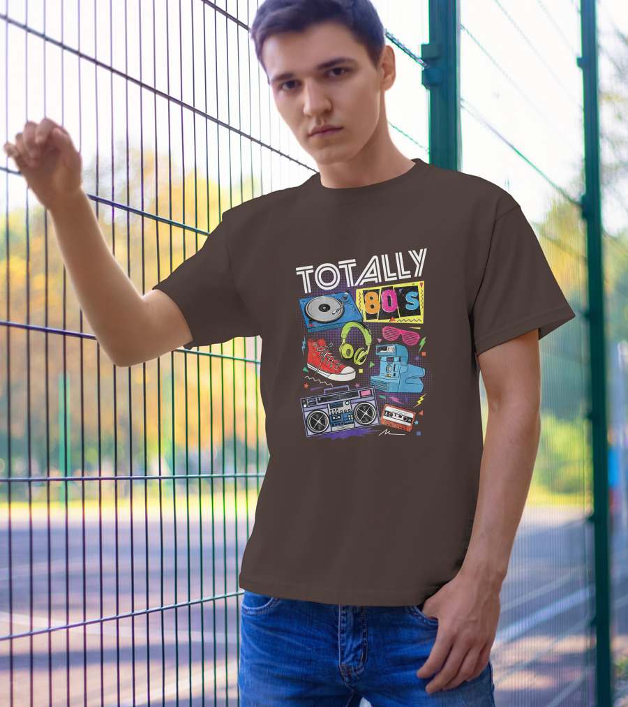 Totally 80s Boombox Cassette Tape T-Shirt