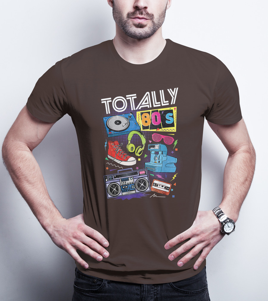 Totally 80s Boombox Cassette Tape T-Shirt