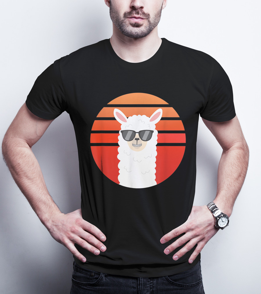 Alpaca Grin Sunset Shades T-Shirt